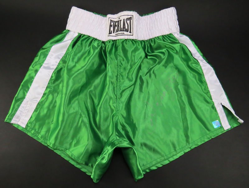Pair of Extra Large Green Everlast Boxing Shorts with