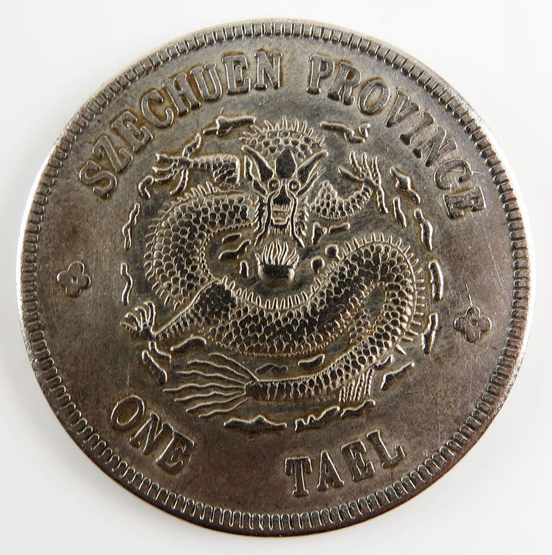 Chinese One Tael Szechuen Province Silver Coin. Chinese
