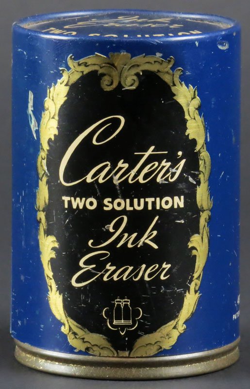 Vintage Carters Two Solution Ink Eraser Complete Tin