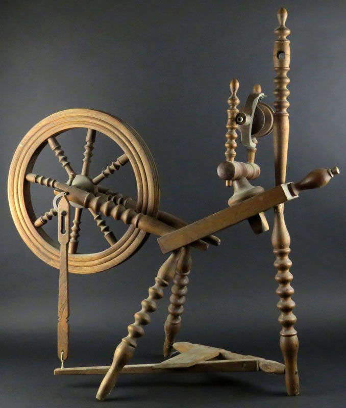 Antique Spinning Wheel. Unsigned. Missing Dowel. Seems