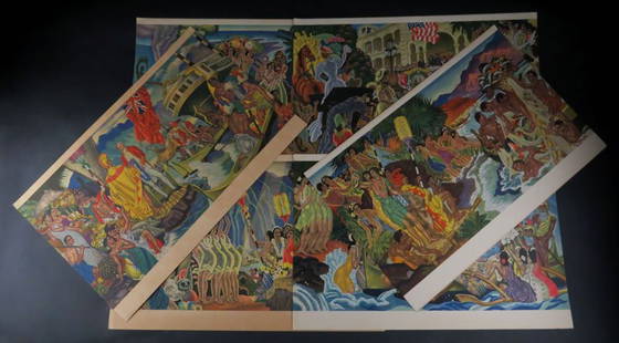 Eugene Francis Savage (american, 1883 1978) 'morning' Oil On Canvas