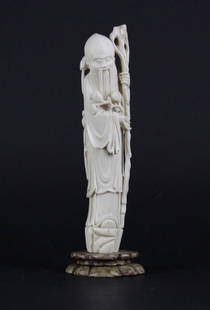 Chinese Ivory Figure Of Elder