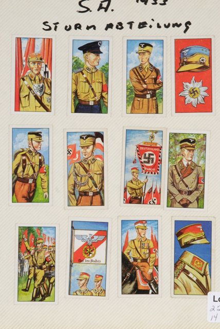 222: German WWII Nazi Cigarette Cards