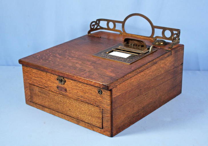 Nat'l. Cash Register #45 Oak Autographic Register