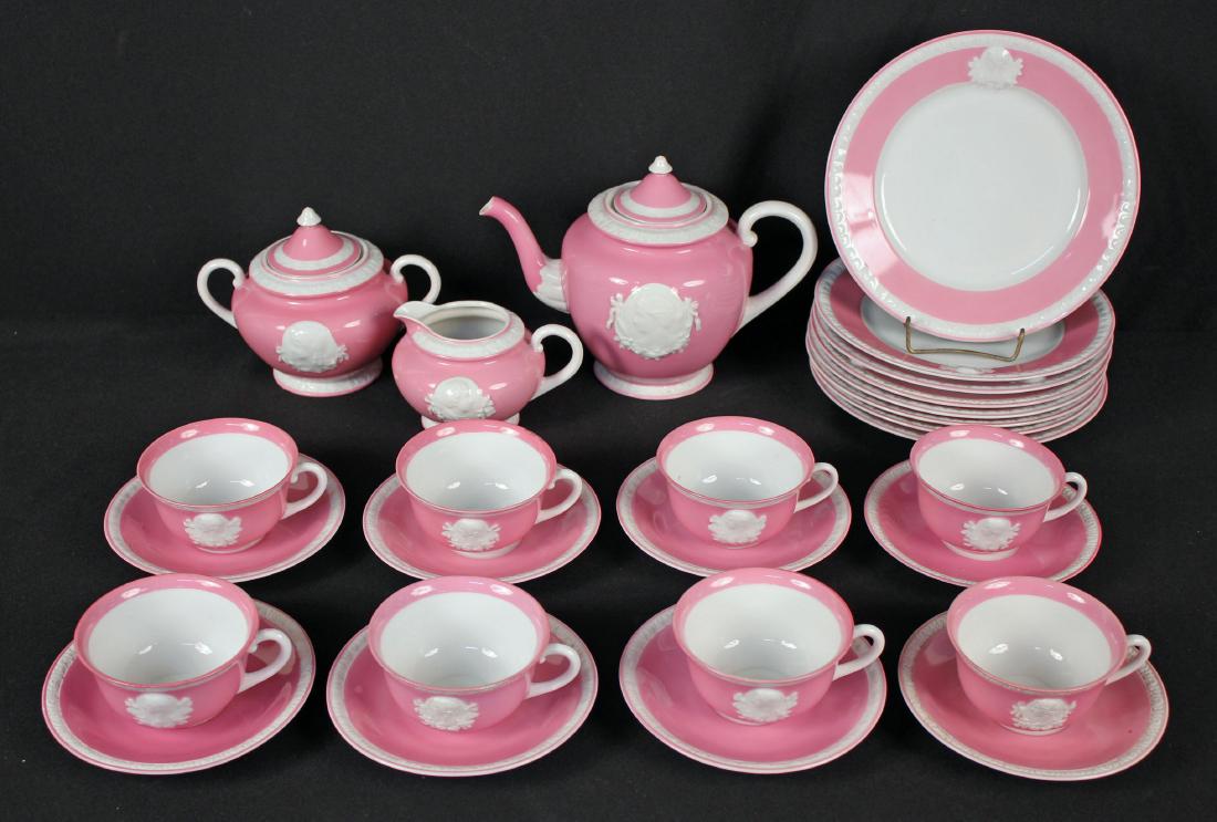 Pink & White Cameo China by Musterschutz