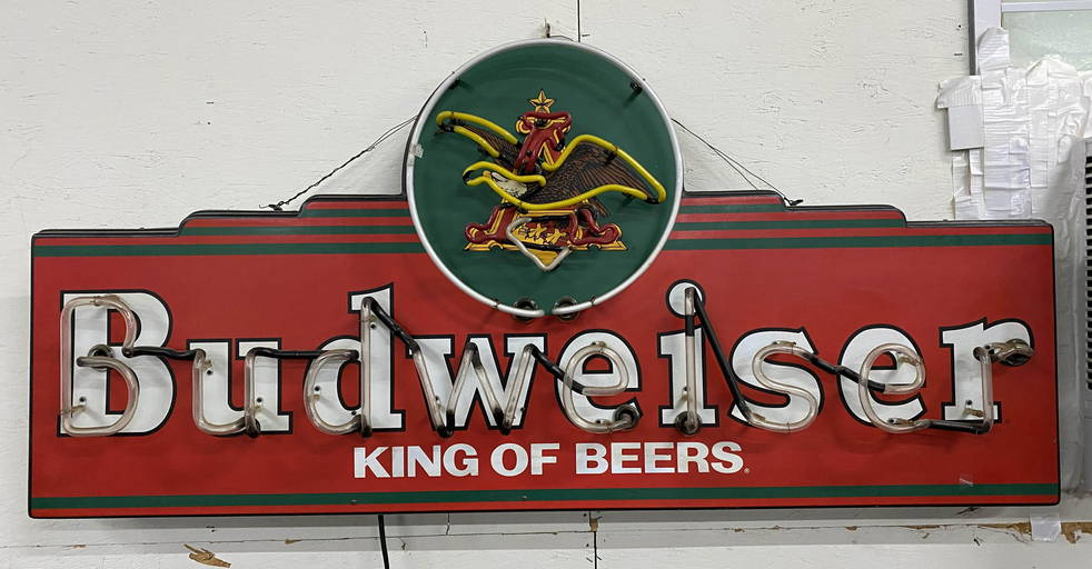 Budweiser "king Of Beers" Electric Neon Sign