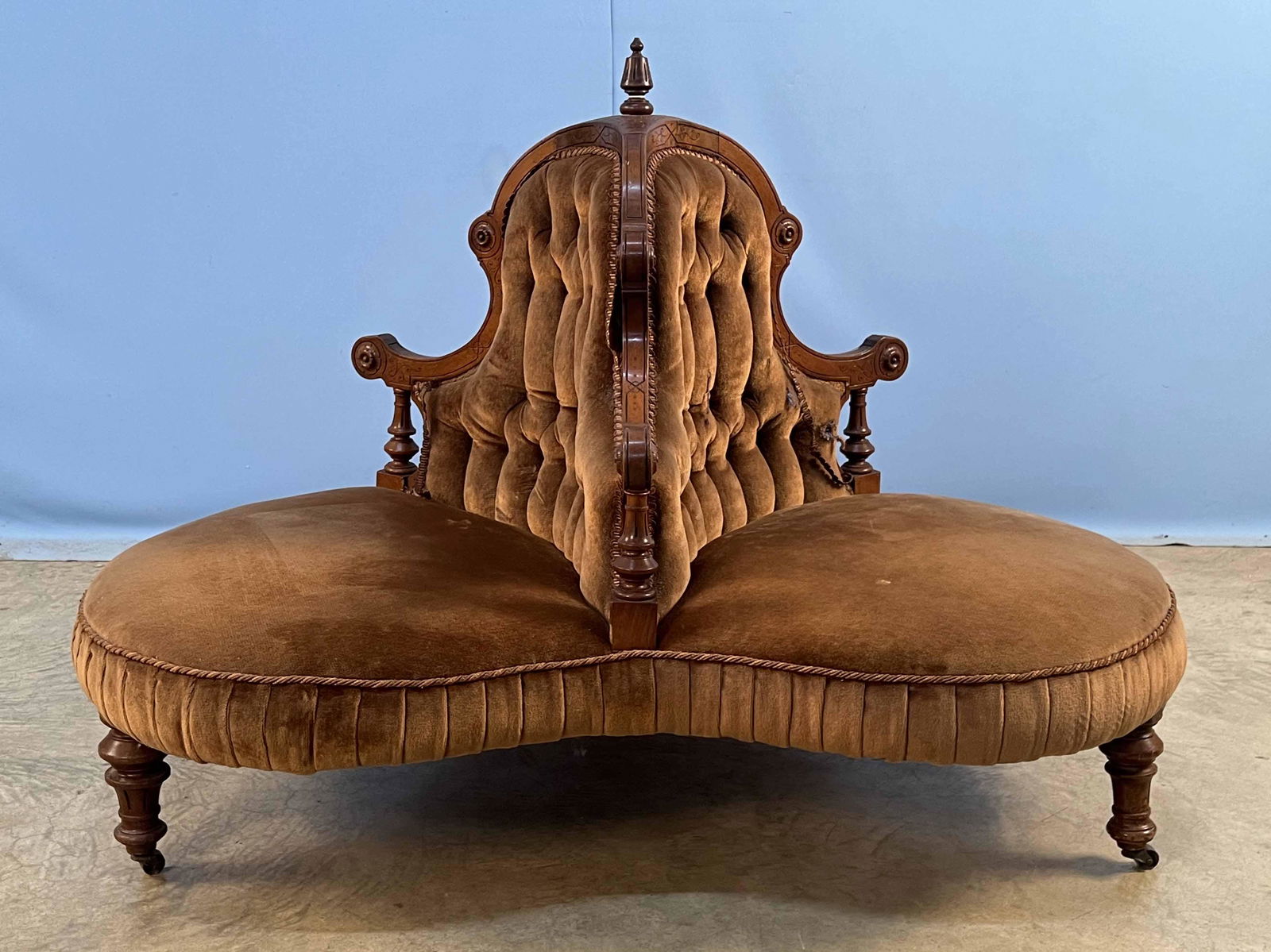 Eastlake Style Victorian Walnut Courting Chair (#0123) on Jun 18, 2022 ...