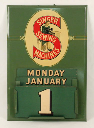 Singer Sewing Machines Tin Perpetual Calendar (#0090) on Nov 19, 2022 ...