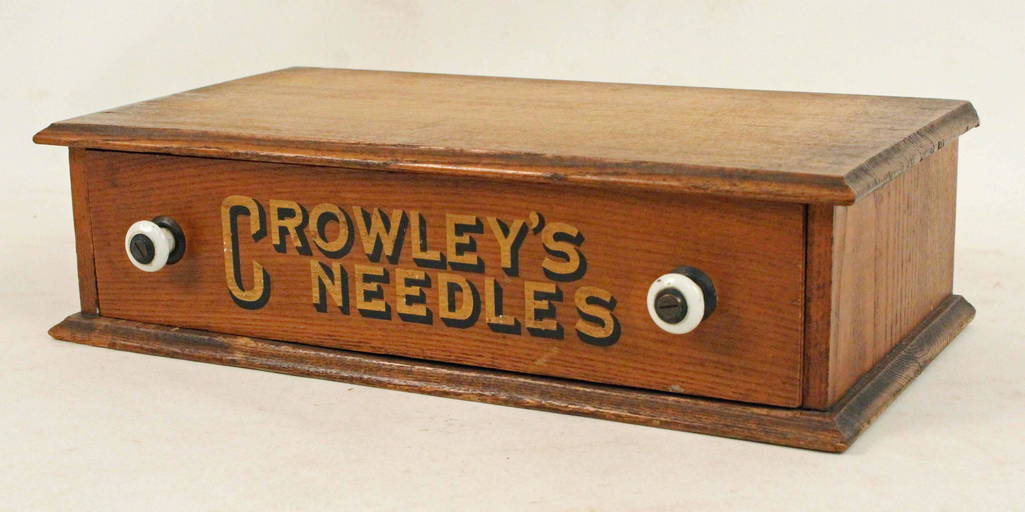 Crowley's Needle Cabinet W/ Gold Leaf Lettering