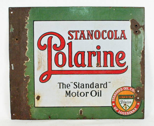 Stanocola & Polarine Motor Oils Porcelain Sign