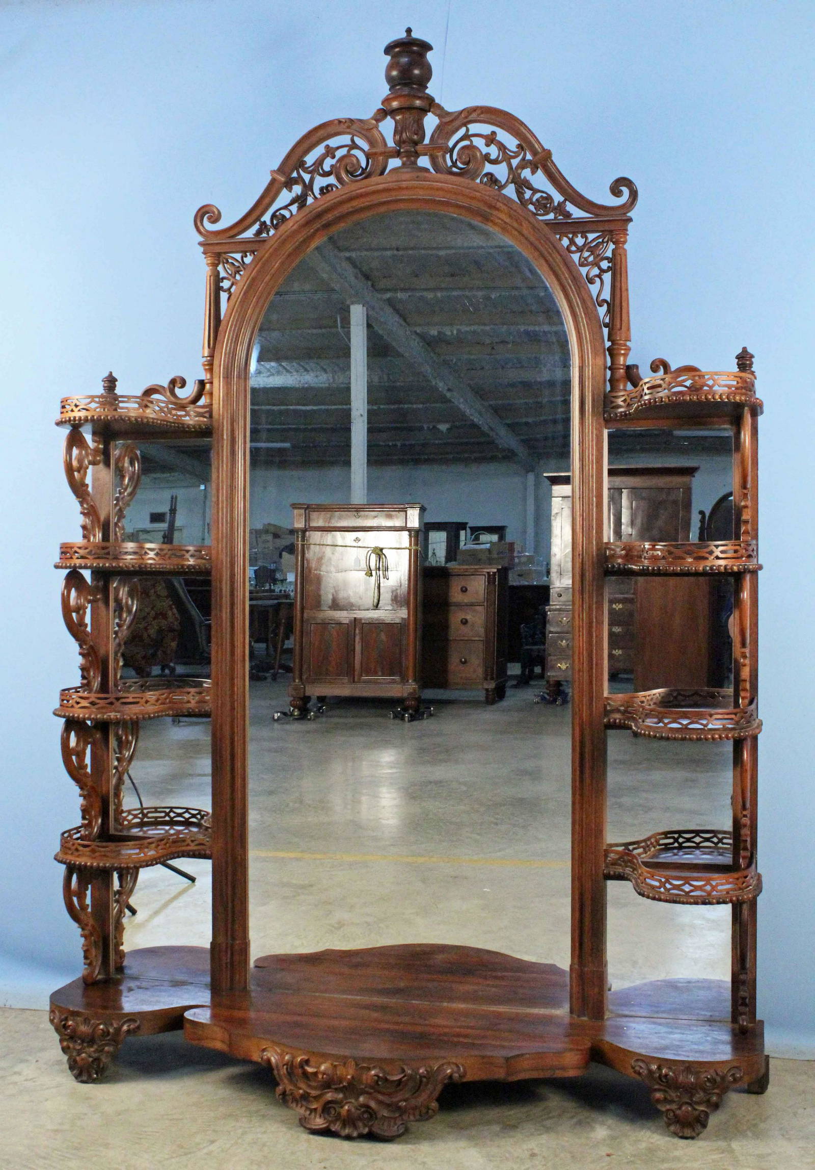 Rosewood Etagere Attrib. Alexander Roux C. 1850 Auction