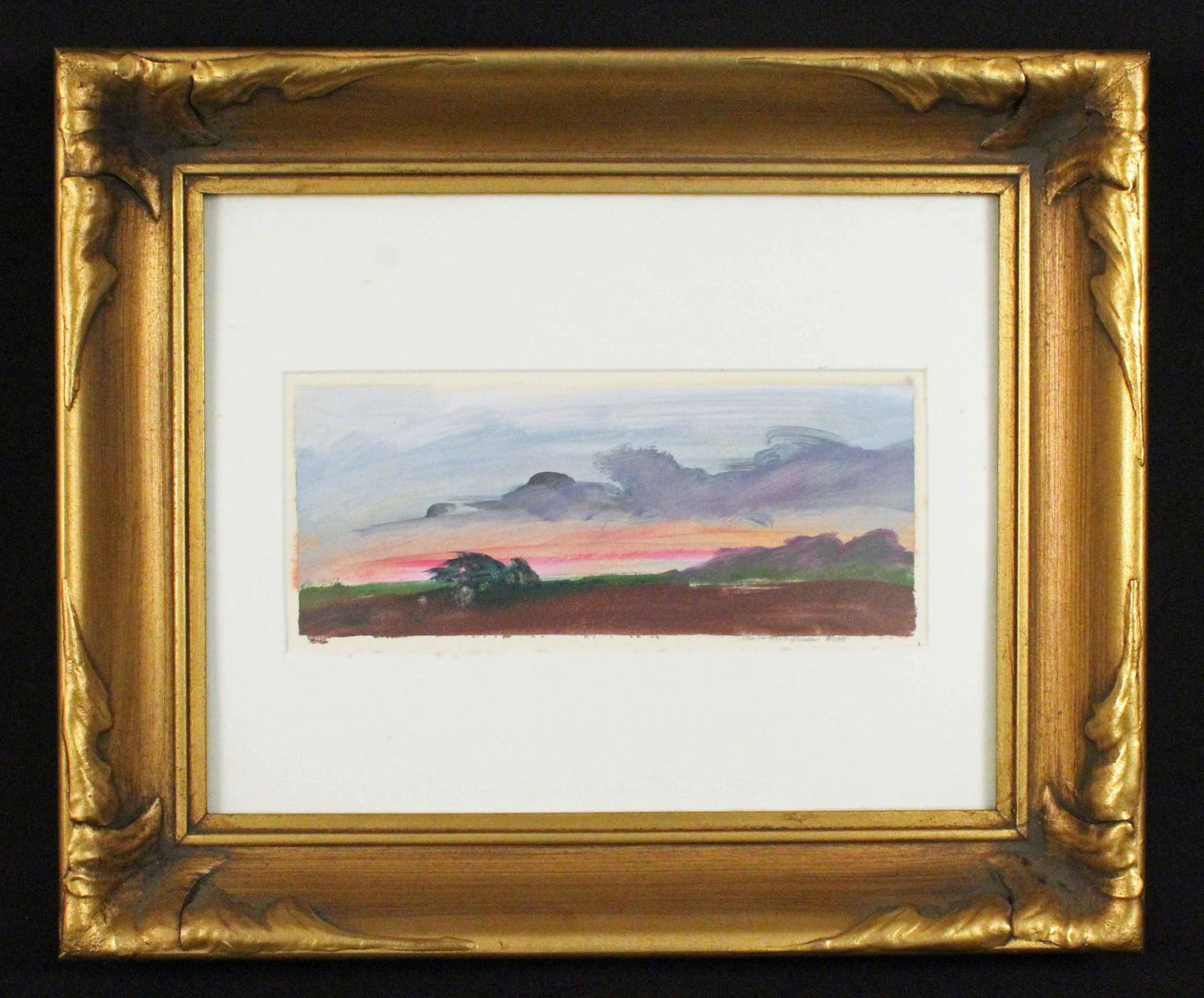 Freida Hamm (1935-2021) Landscape Watercolor Auction
