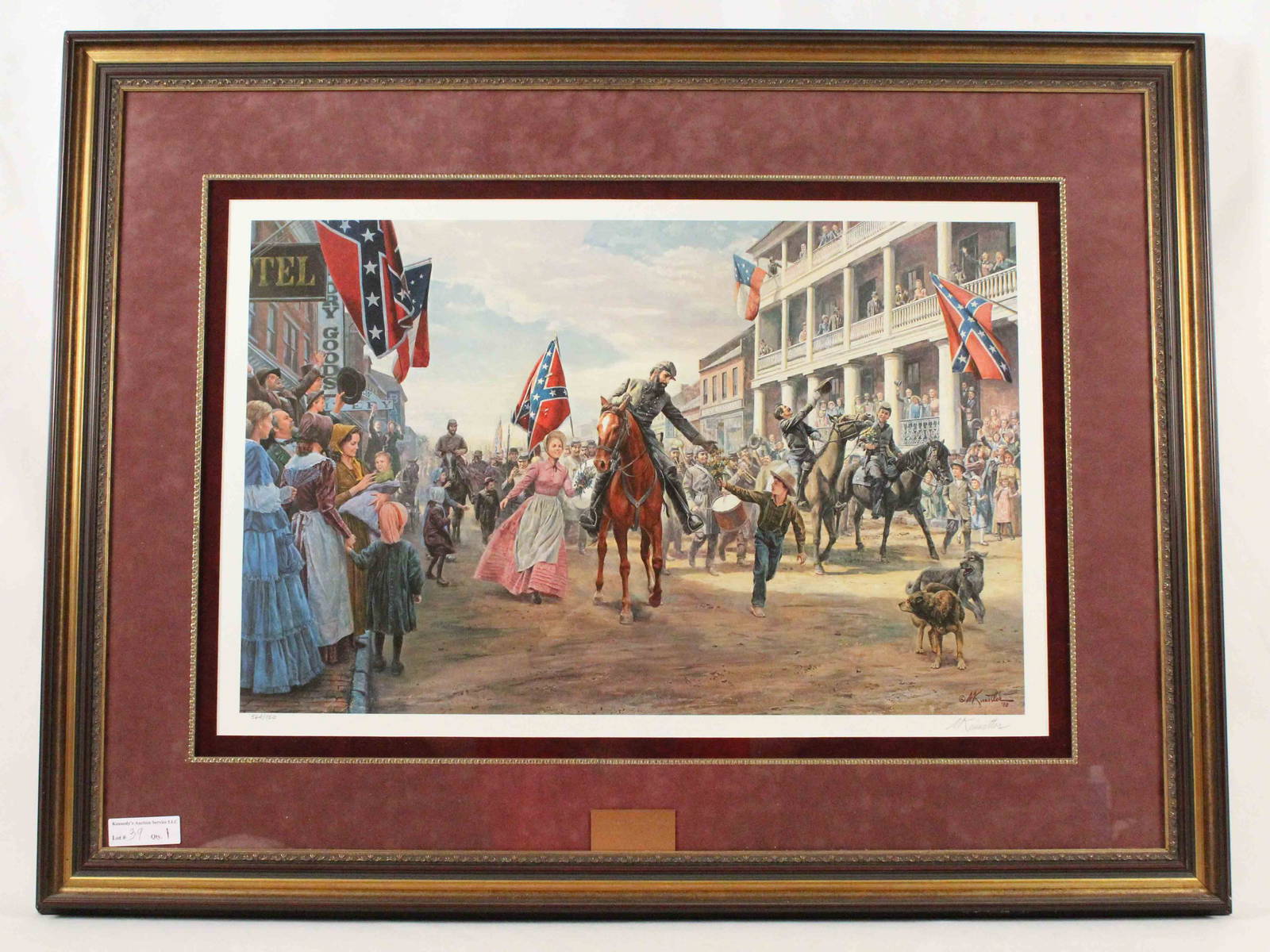 Mort Kunstler Gen. Jackson Winchester, Va Print Auction