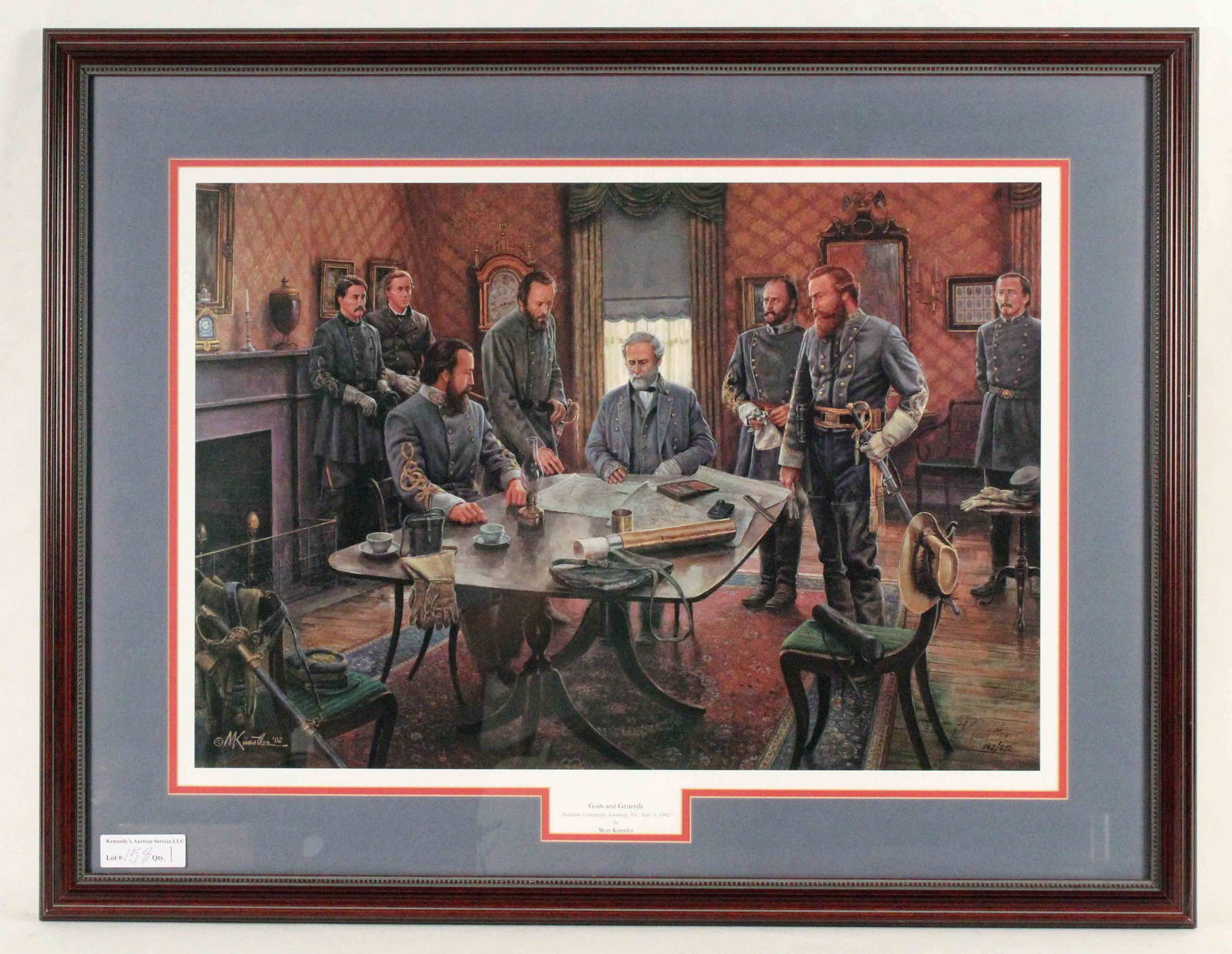 Mort Kunstler "gods And Generals" Print Auction