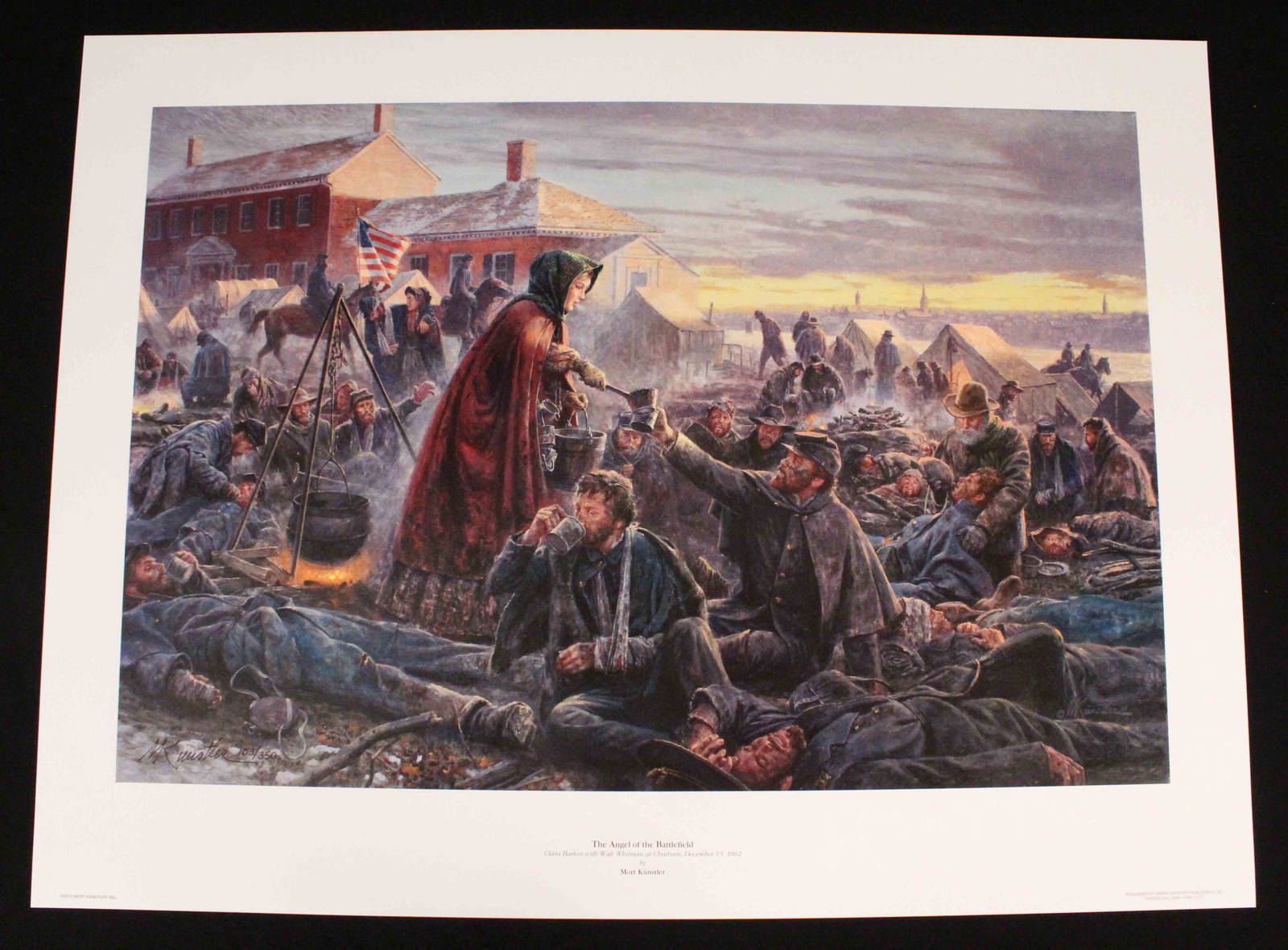 Mort Kunstler "the Angel Of The Battlefield" Print Auction