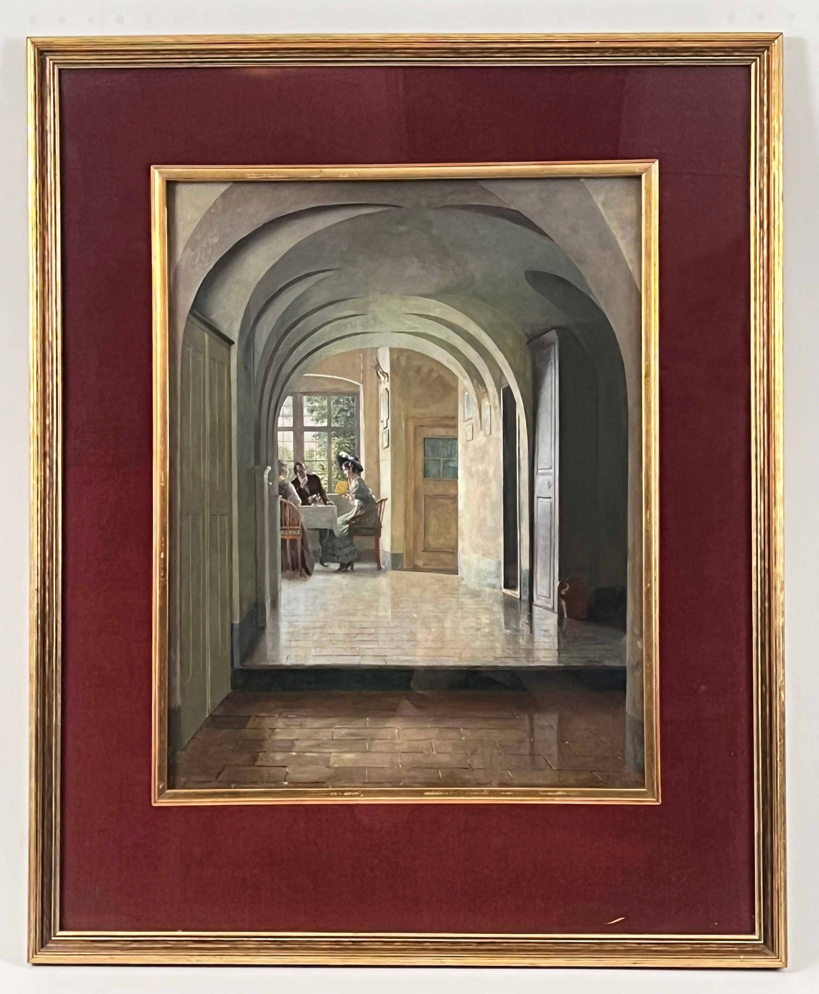 Carl Probst (1854-1924) "the Conversation" O/b Auction