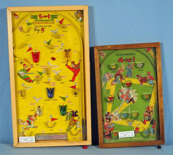 1932 And 1940s Pinball "poosh M Up Games