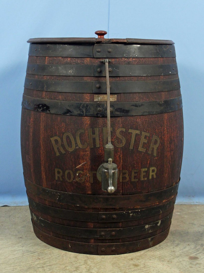 Rochester Root Beer Oak Barrel Soda Dispenser
