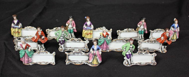 Capodimonte Porcelain Place Card Holders