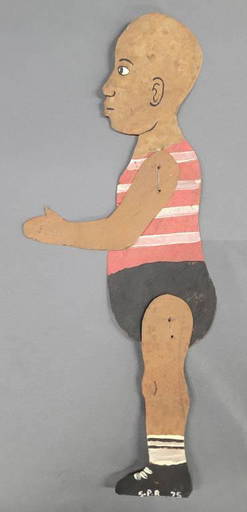 Rare Sallie Pearl Roebuck Tin Cut Out Folk Art Boy (#0101B) on Mar 25 ...