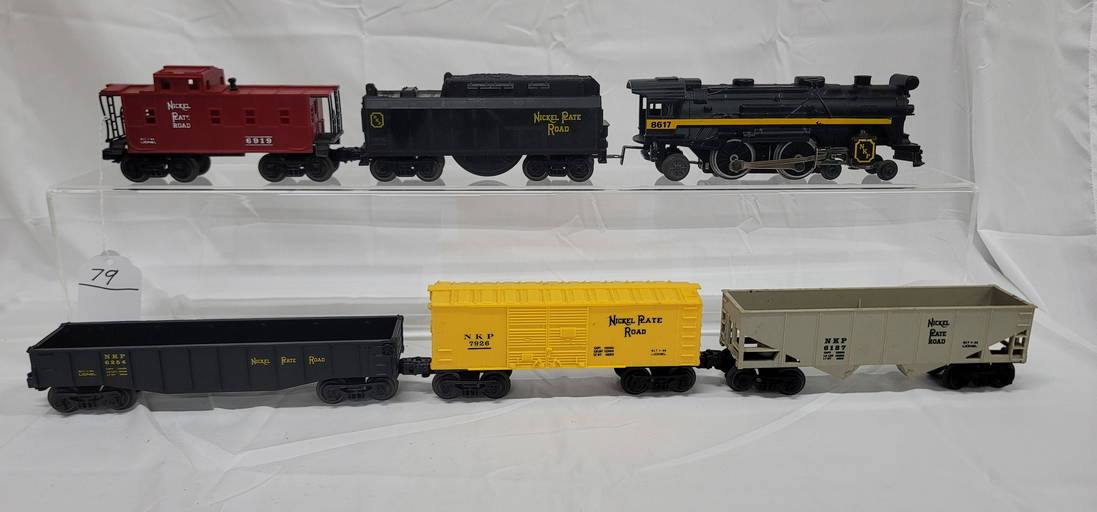 Lionel Post War Nickel Plate Road Train Set.