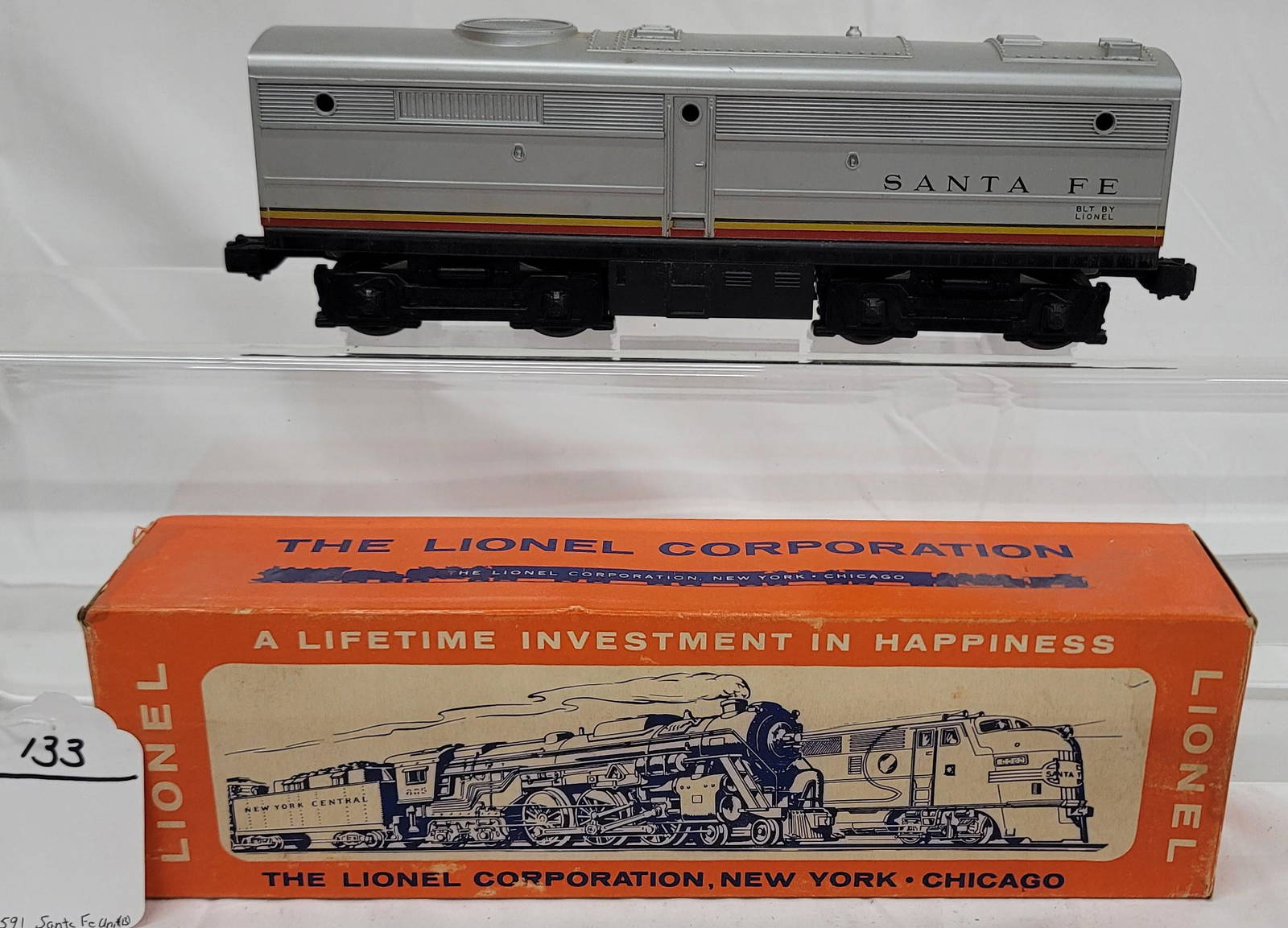 Lionel Post War #218c Santa Fe "b" Unit O Gauge Auction