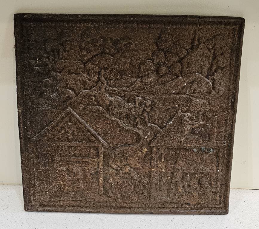 1880's Marietta Georgia Glover Machine Iron Works Furnace Door