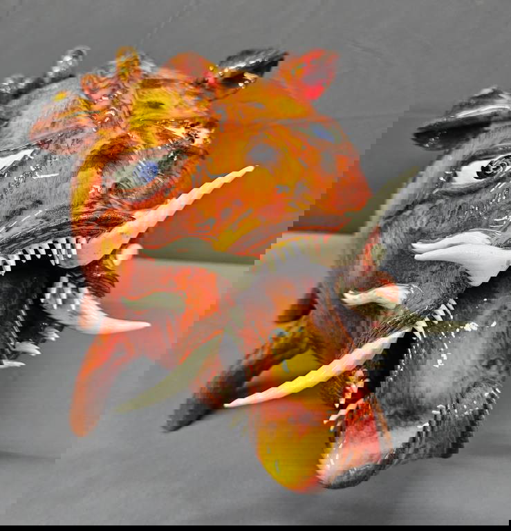 Stellar Roger Corn Fire Glaze Wart Hog, Mint Auction