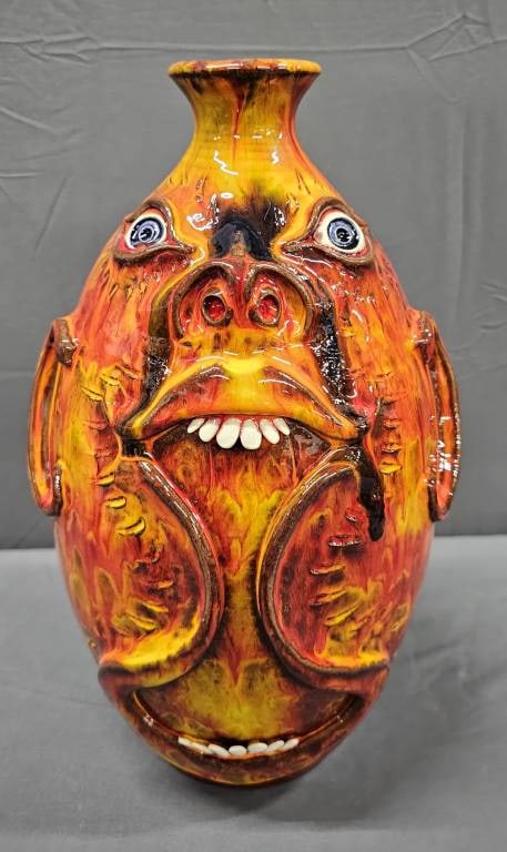 Stunning Roger Corn Face Jug Double Sided