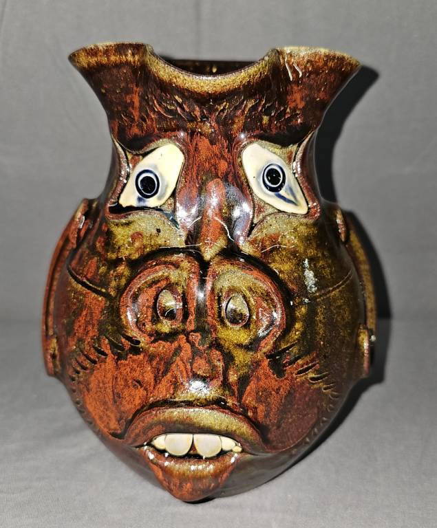 Fine Roger Corn Face Pitcher 2006 Auction