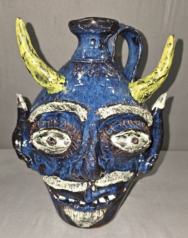 Stunning Bobby Ferguson Devil Face Jug Auction