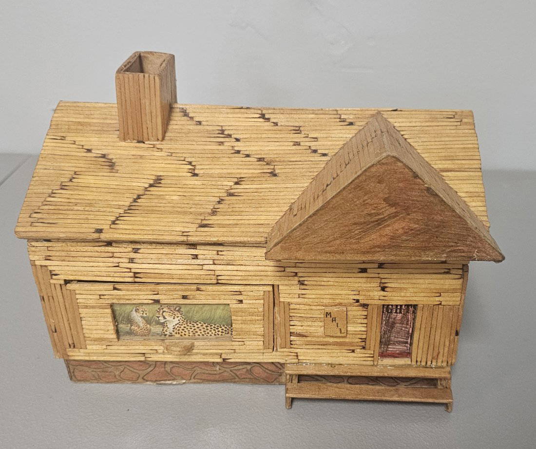 Rare Prison Art From Atmore Alabama Prison Match Stick House Auction