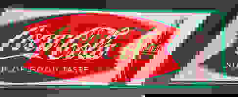 Coca Cola Fish Tail Sign Auction