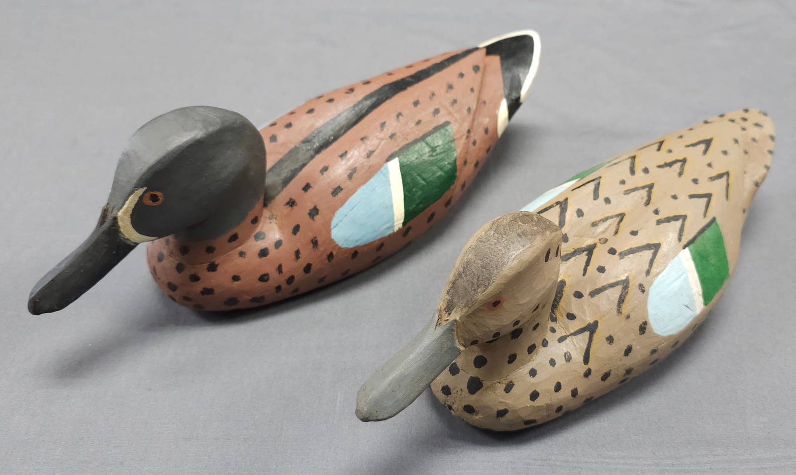 Joseph Verdin Blue Wing Teal Decoy Lot Auction