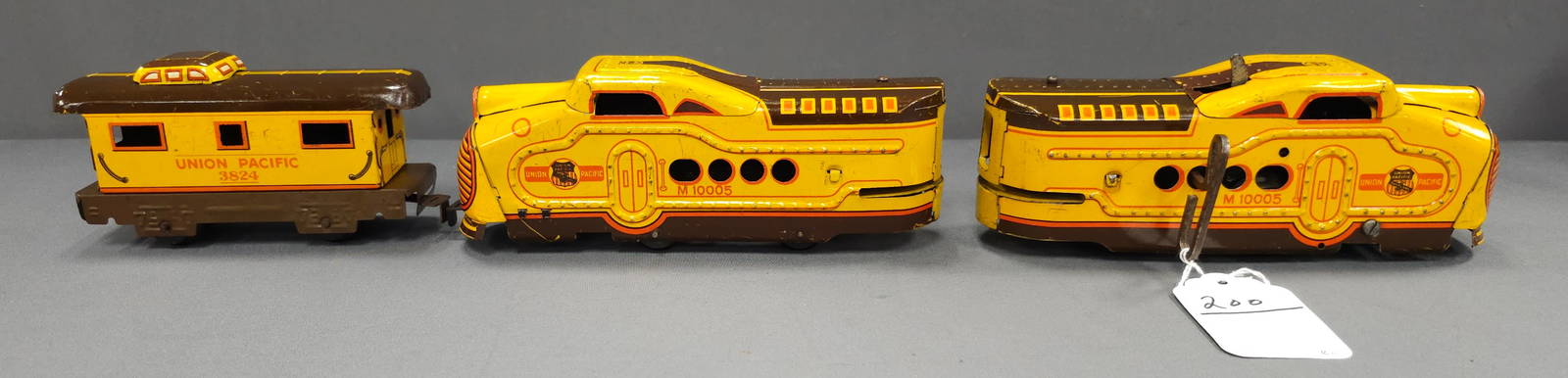 Marx Key Wind Train Set Marx M-1005 Union Pacific Key Wind Train Set ...