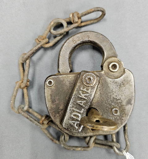 Adlake Nickel Plate Road Railroad Lock W/key