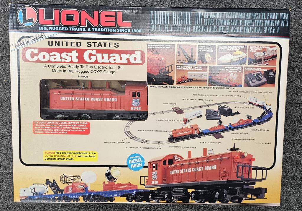 Lionel Us Coast Guard Train Set (nib) Auction