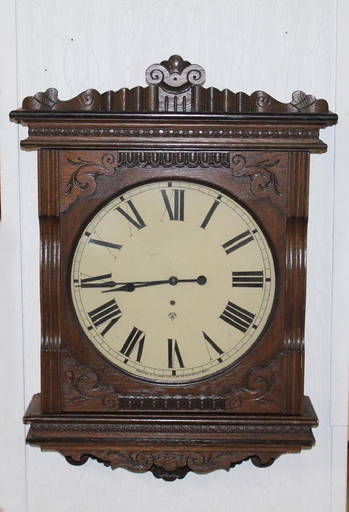 Oak Case Ansonia Wall Clock