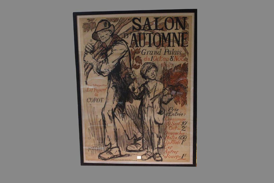 1909 Paris Art Exhibition Poster