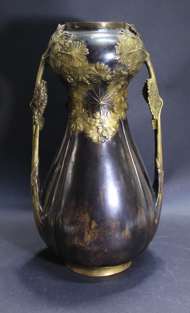Leon Kann Bronze Vase