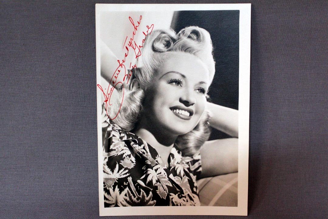 Betty Grable Autographed Photo