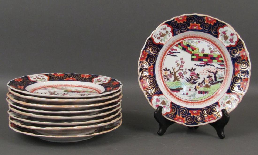 Set Of 9 Mason's Bone China Plates