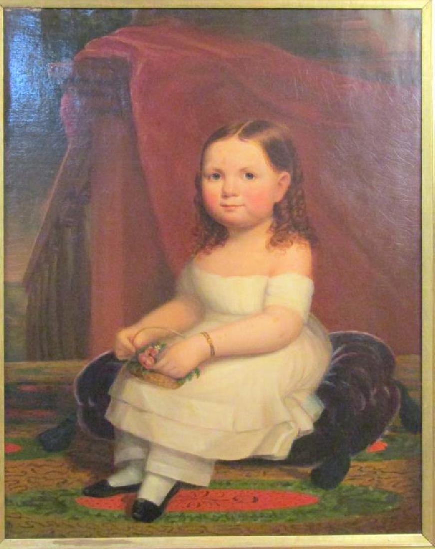 Oil "portrait Of Elizabeth Carpenter"