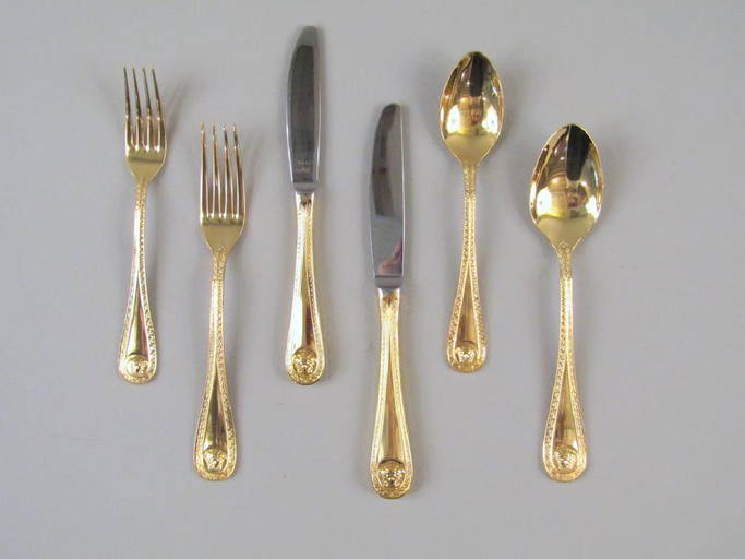 36 Piece Rosenthal For Versace Flatware Set