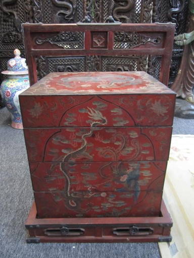 Squared Chinese Wedding Dowry Chest - Jun 11, 2011 | Hutter Auctions ...
