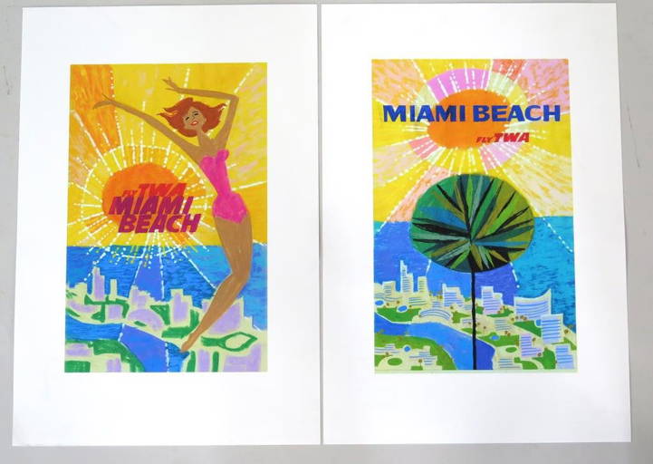 David Klein (am.1918 2005) 2 Illustrations