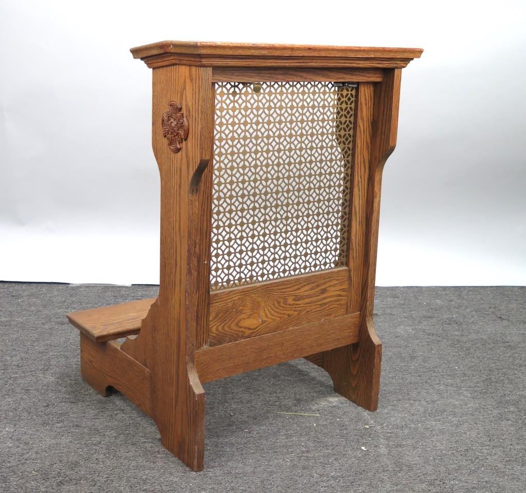 Church Oak Kneeler / Portable Confessional