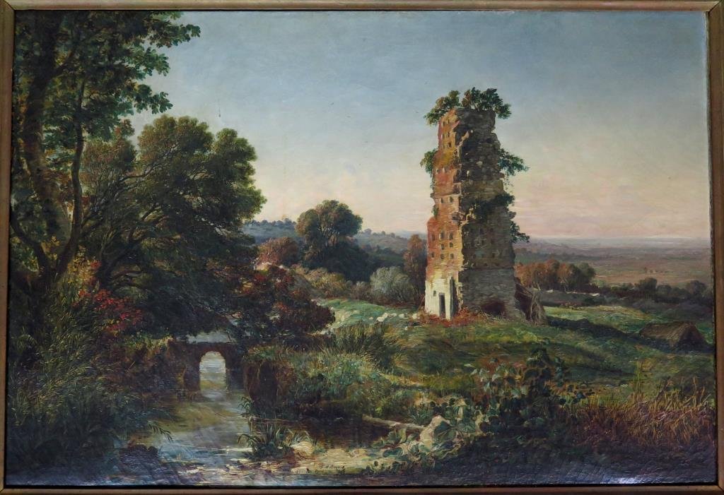 George Loring Brown (1814 1889) Oil On Canvas