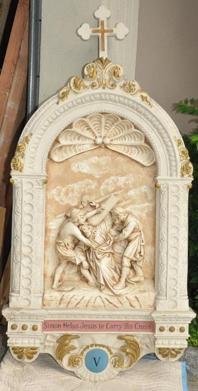 LARGE PLASTER SET OF STATIONS OF THE CROSS - May 12, 2016 | Hutter ...