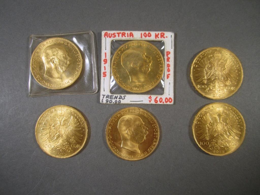 1915 Franc Ios I.d.g. Austriae Imperator Coin